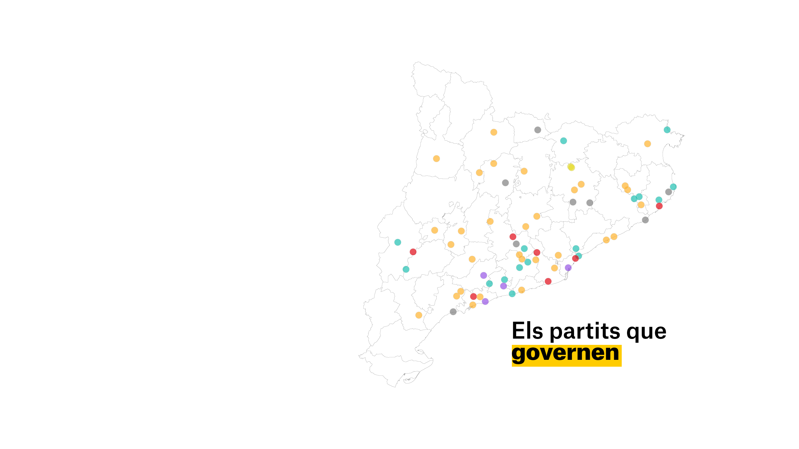 Ajuntaments liderats per la llista més votada: així canviaria el mapa ...