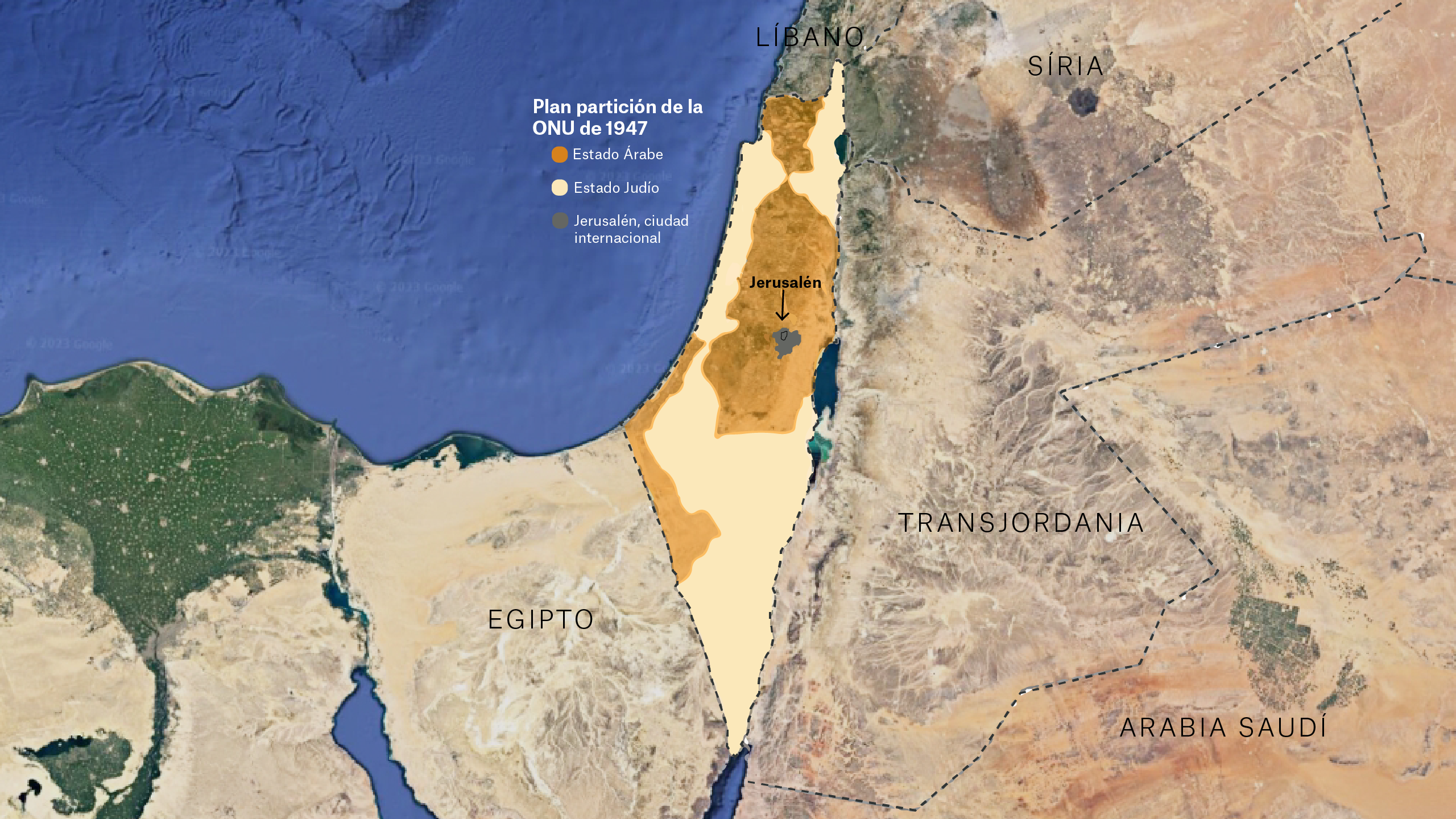 Las claves del conflicto en Israel y Palestina: 7 mapas para entender ...