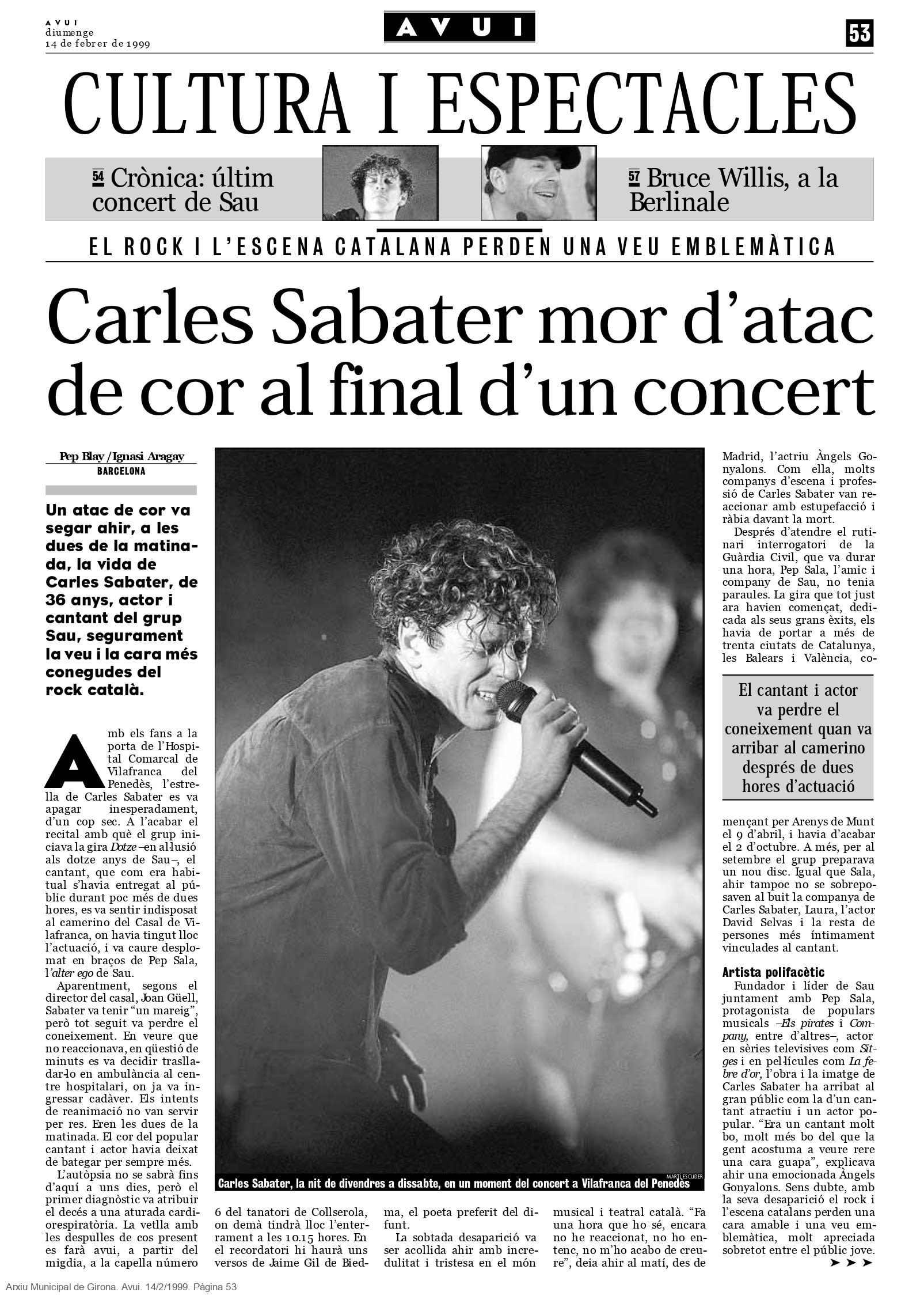 Locos por Carles Sabater: 25 años sin el mito de Sau y del rock catalán