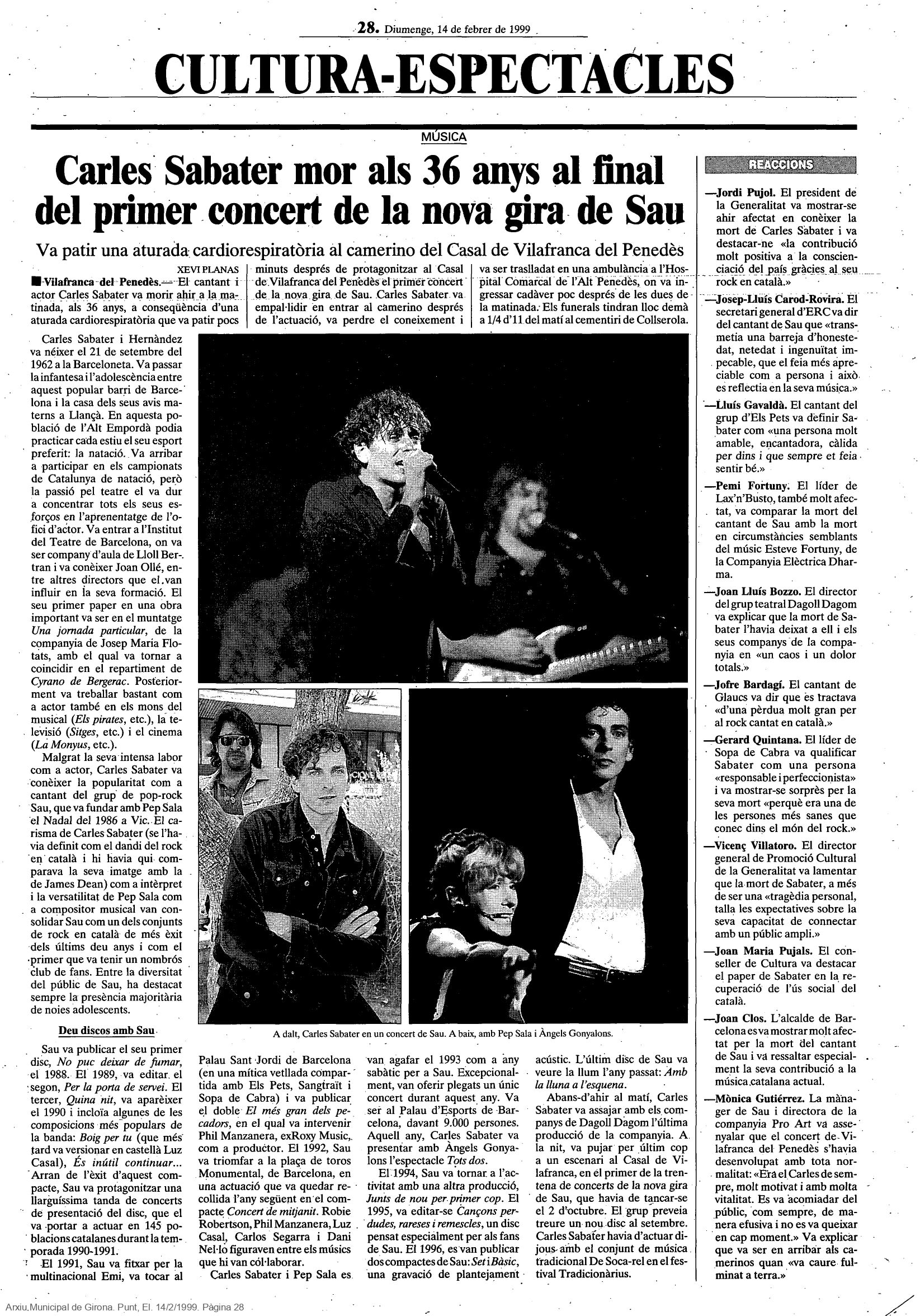 Locos por Carles Sabater: 25 años sin el mito de Sau y del rock catalán